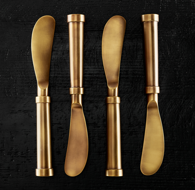 Vintage Hotel Cheese Spreaders (Set of 4)