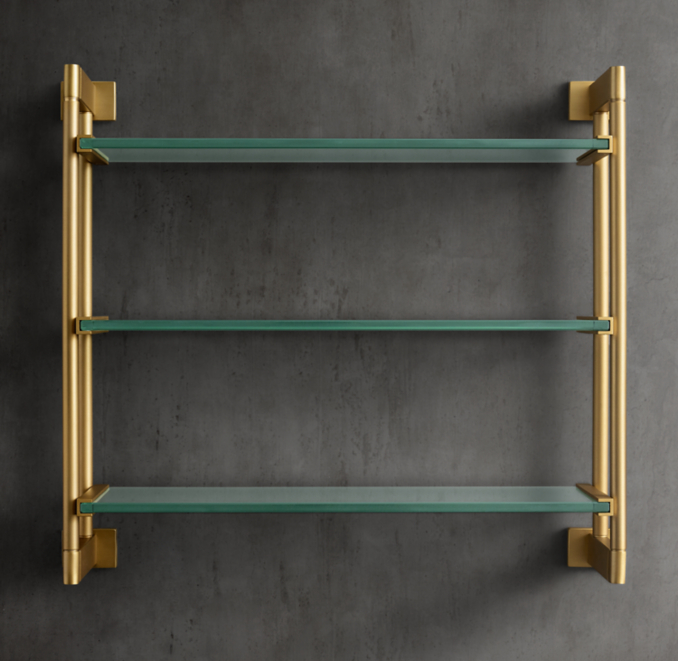 Modern Triple Glass Shelf