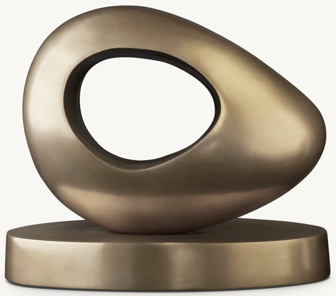 Abstract Solid Brass Sculpture 2 | RH
