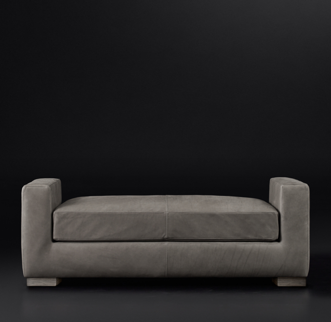 Modena Leather Bench