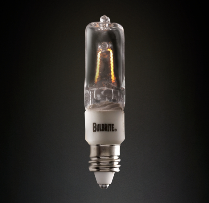 T4 Tube Mini-Candelabra Halogen Bulb