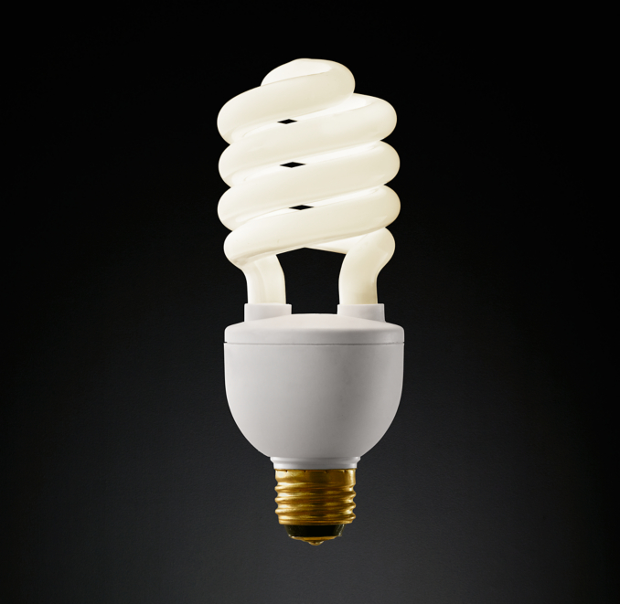 T3 Coil 3-Way CFL Bulb | RH