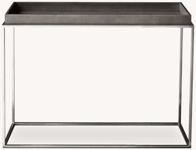 Hudson Shagreen Tray 48" Console Table | RH