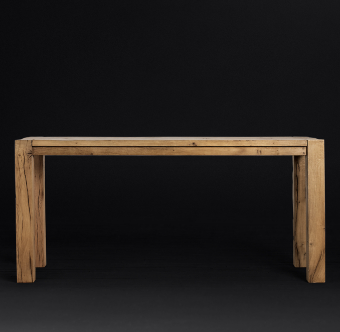Reclaimed Russian Oak Parsons Counter Table