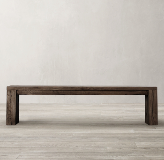 Reclaimed Oak Parsons Bench