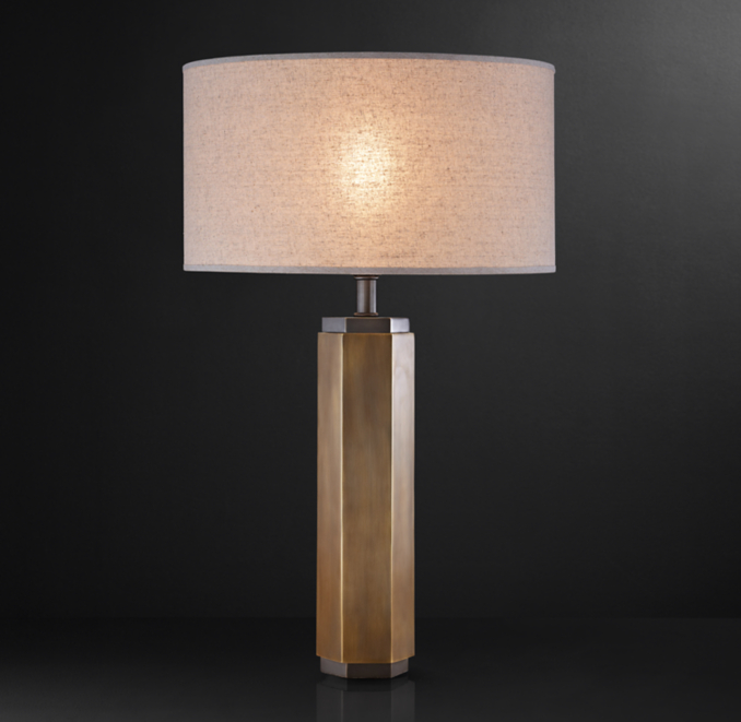 Hexagonal Column Table Lamp
