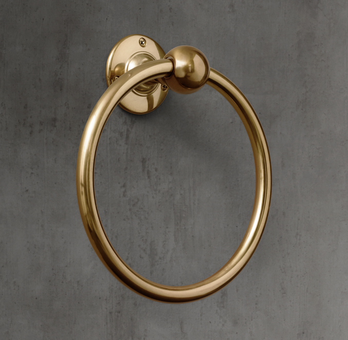 Vintage Towel Ring | RH