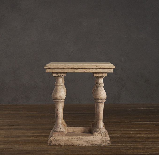 English Balustrade Side Table