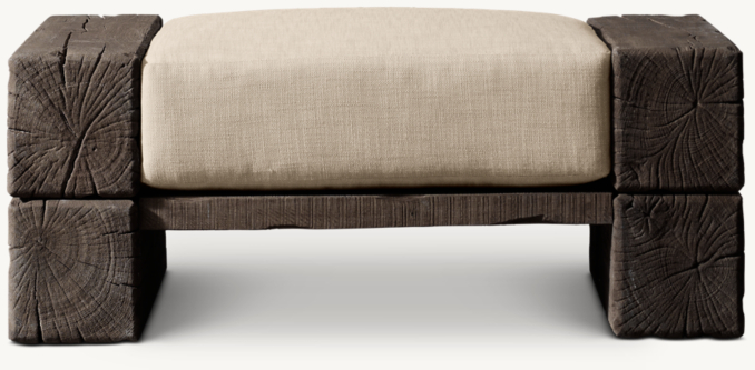 Aspen Ottoman | RH