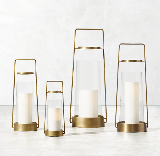 Calais Lantern - Brass | RH