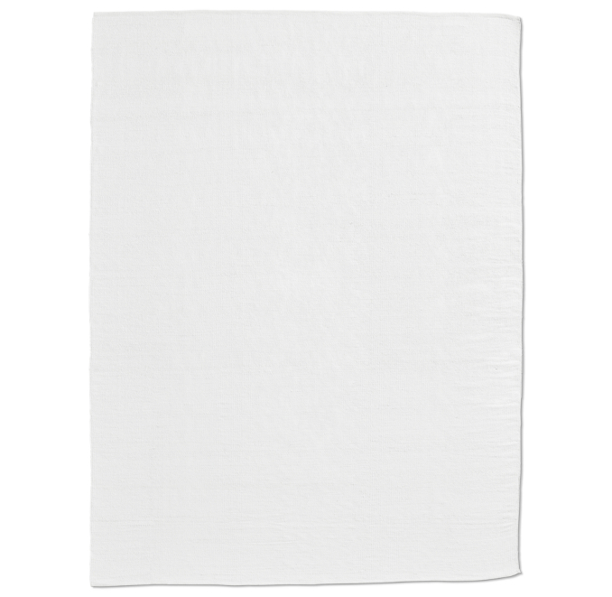 Textured Solid Outdoor Rug - White