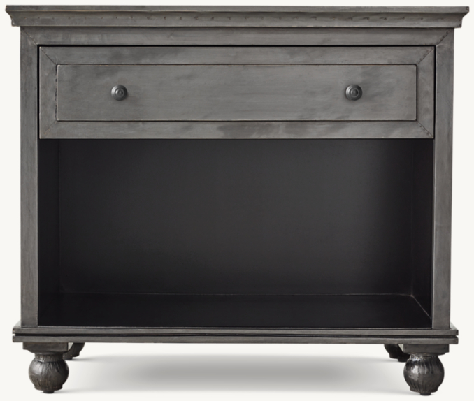 Annecy Metal-Wrapped Open Nightstand | RH