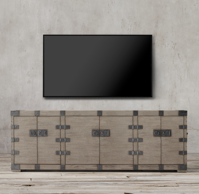 Heirloom Silver-Chest 90" Media Console
