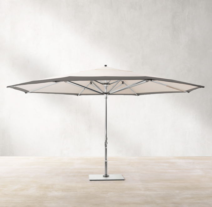 Tuuci® Ocean Master Max Colorblock Round Umbrella - Contrast Border