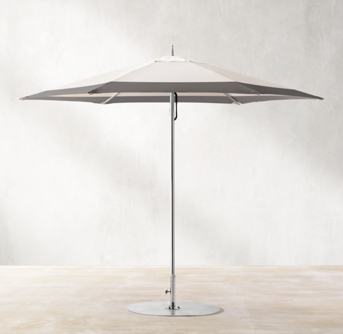 Tuuci® Ocean Master Colorblock Round Umbrella - Contrast Border
