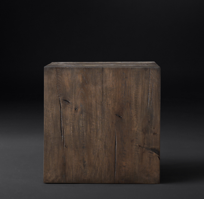 Reclaimed Oak Plinth Cube