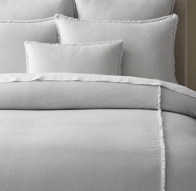 Linen Frayed Edge Duvet Cover