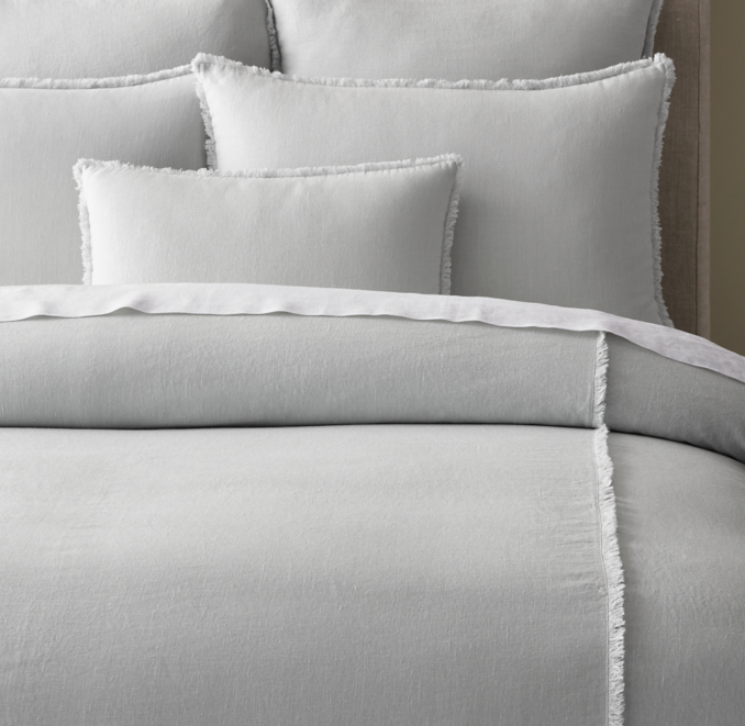 Linen Frayed Edge Duvet Cover