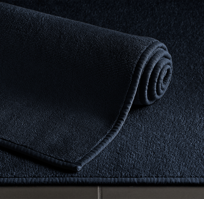 Garment-Washed Turkish Terry Bath Mat | RH