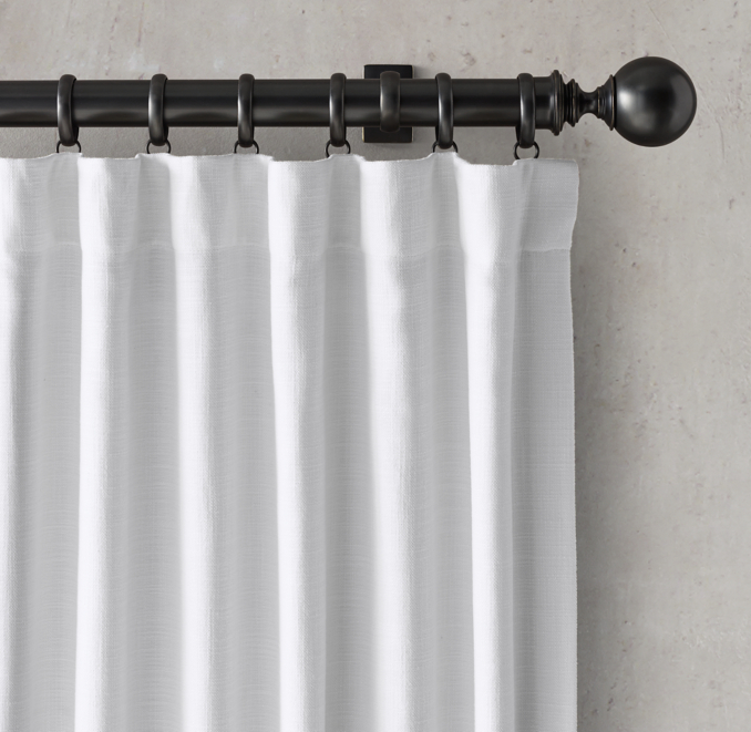 Italian Textured Weave Drapery - Rod-Pocket