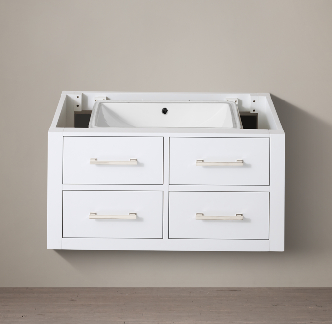 Hutton Single Floating Vanity Base