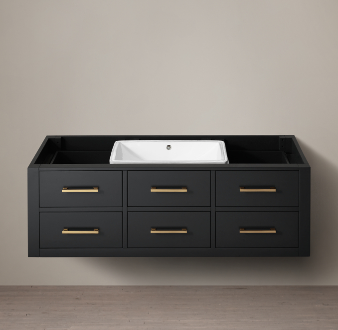 Hutton Single Extra-Wide Floating Vanity Base