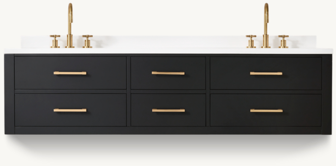 Hutton Floating Vanity Collection | RH