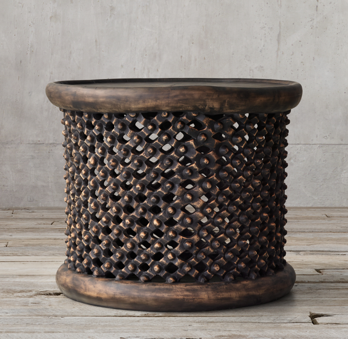 Bamileke King's 28" Side Table