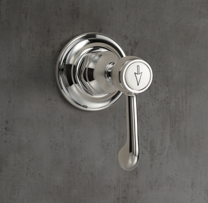 Bistro Lever-Handle Flow Control Valve & Trim Set for Thermostatic Systems