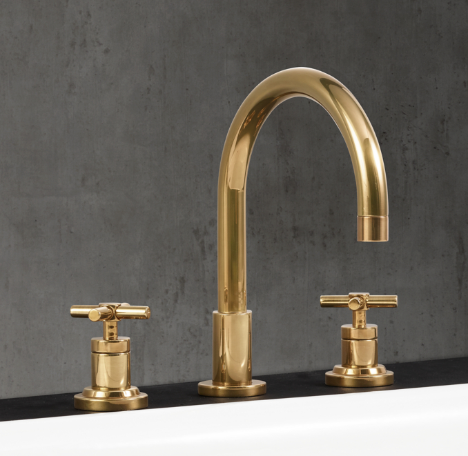 Spritz Cross-Handle Deck-Mount Tub Fill | RH