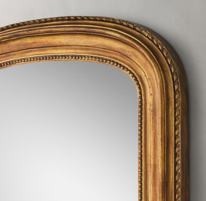 Gilt Arched Mirror