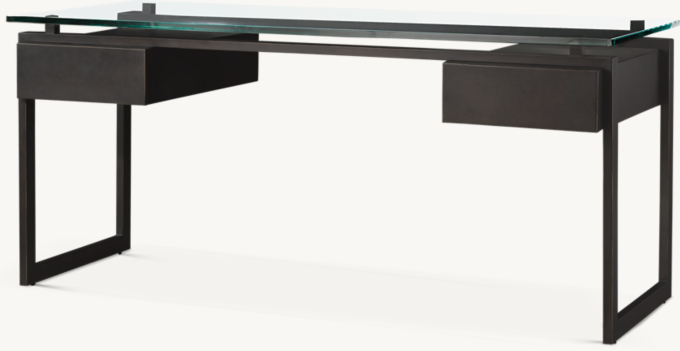Restoration hardware glass desk store