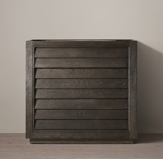 Grand Shutter Single Vanity Base | RH