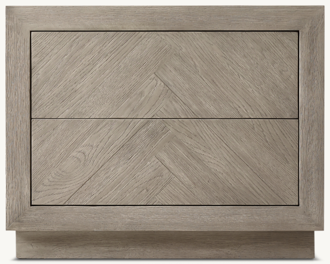 Herringbone Closed Nightstand RH