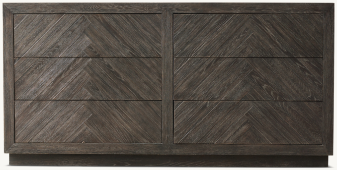Herringbone 6-drawer Dresser | RH