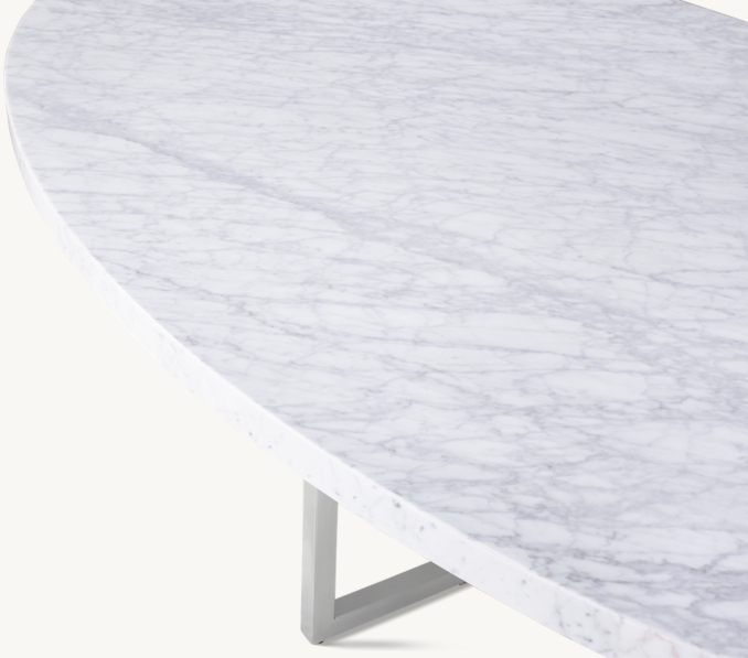 Torano Marble Oval Dining Table | RH