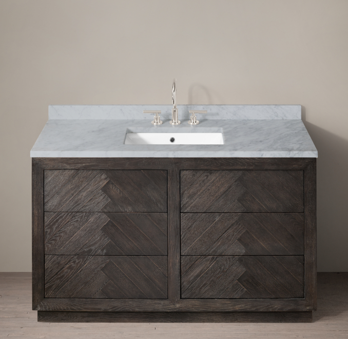 Herringbone Single Extra-Wide Vanity