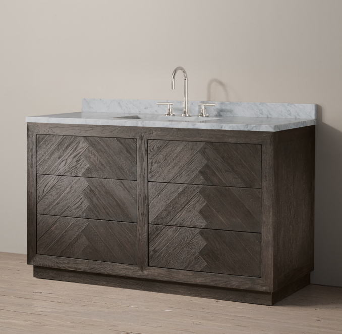 Herringbone Single Extra-Wide Vanity
