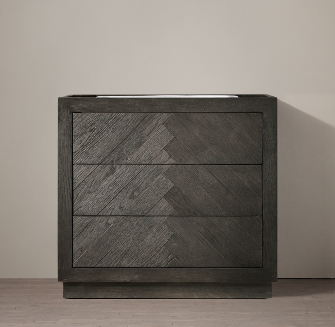 Herringbone Single Vanity Base | RH