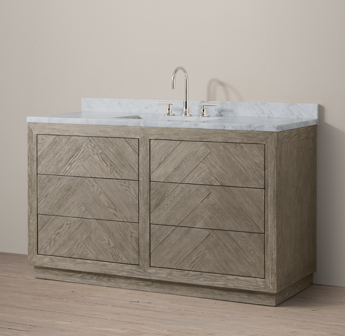 Herringbone Single Extra-Wide Vanity