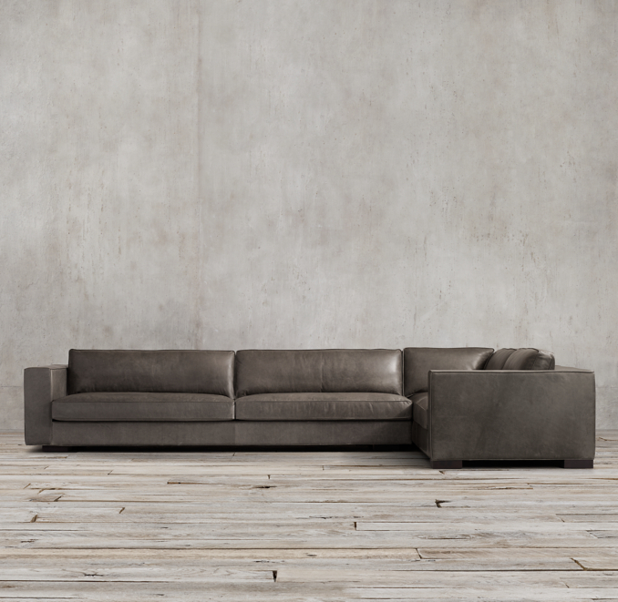 Maddox Leather Left-arm L-Sectional | RH