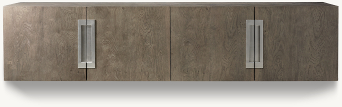 White Hall 4-Door Floating Media Console | RH