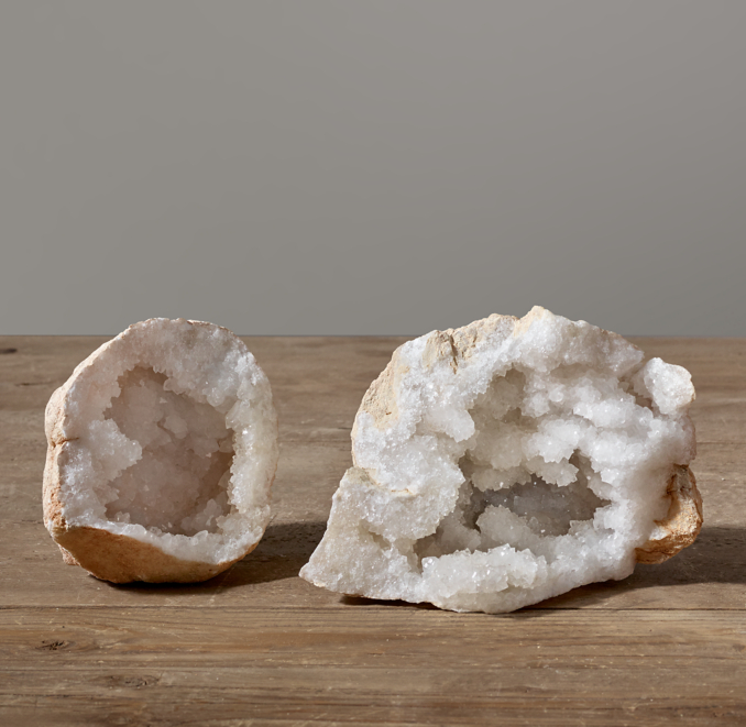 White Chalcedony Cluster Collection