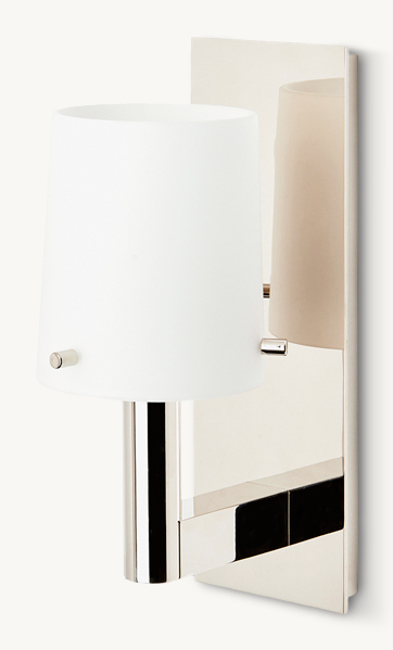 Waterworks Catia Mini Wall-Mounted Single-Arm Sconce With Shade | RH