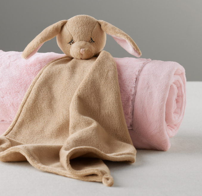 Cuddle Plush Bunny Security Blanket | RH