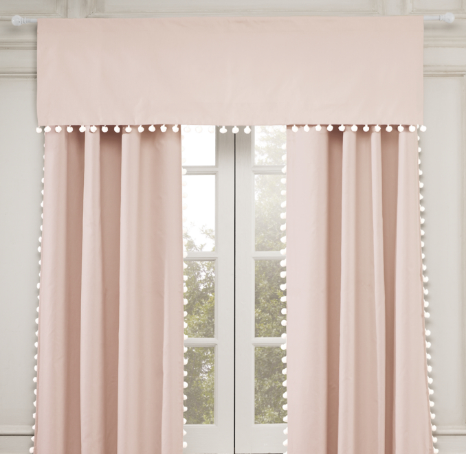 Pom-Pom Linen-Cotton Valance | RH Baby & Child