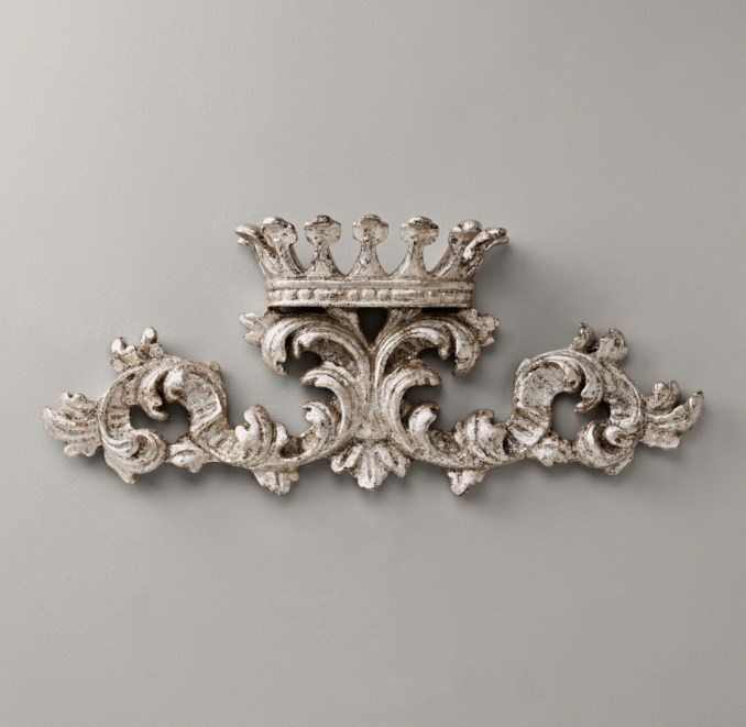 Small Pewter Wall Crown | RH Baby & Child