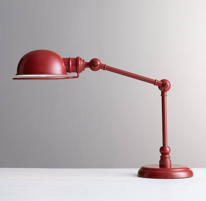 Academy Task Table Lamp - Red | RH