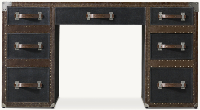 Antique Steamer Trunk Storage Desk | RH TEEN