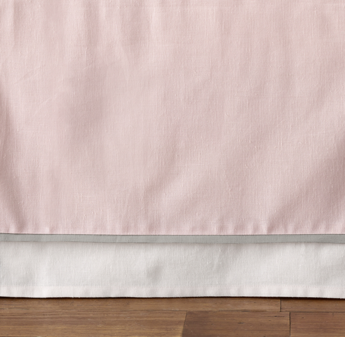 Piped Border Crib Skirt | RH Baby & Child